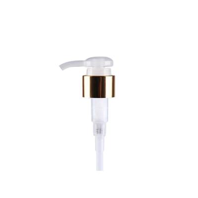 China 24mm 28mm 32mm Aluminum Shell Plastic Screw Lotion Pump for Cosmetic Bottles for sale