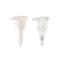 China 24mm 28mm 32mm Ribbed Closure Plastic Screw Lotion Pump with Spring Inside for sale