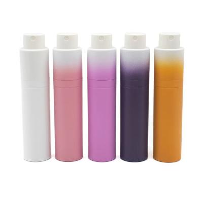 China 10ml 15ml 20ml Plastic Rotary Spray Pump Bottles for Perfume Cosmetics Small Bottles for sale