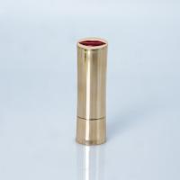 China 3.5g Empty Gold Slim Lipstick Tubes Plastic Cosmetic Packaging Custom Logo Lip Balm Bottle for sale