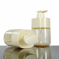 China 300ml PET Lotion Bottle High Quality Raw Material Solid Shoulder Support Color Spray Silk Printing for sale