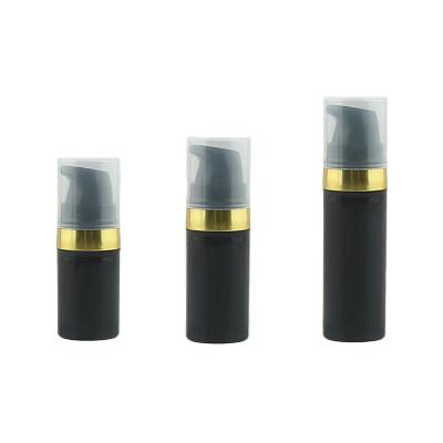 China 5ml 10ml 15ml Thermoplastic Mini Airless Pump Bottles for Sunscreen Skincare Essence Facial Cleanser for sale
