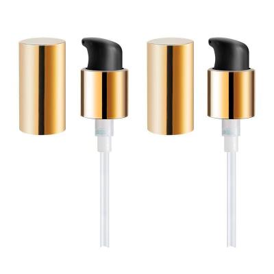 China 24mm Smooth PP Plastic Liquid Dispenser Pump Aluminium Cream Lotion Pump for Bottles for sale