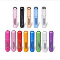 China 12ml Aluminum Perfume Sprayer Bottle with Glass Inner Bottle Refillable Travel Atomizer for sale