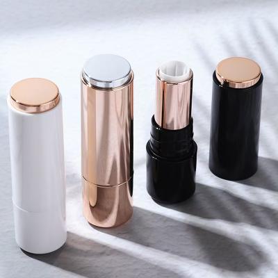 China Wholesale 3.5g Plastic Lipstick Tubes with Seal Ring White Black Gold Luxury Packaging for sale