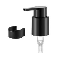 China Custom Black and Cream PP Nozzle Lotion Pump 24/410 28/410 Aluminum Plastic Cap for sale