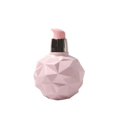 China 120 300ml Diamond Cut Cosmetic Sprayer Lotion Bottle Container Skin Care Hand Sanitizer for sale