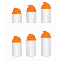 China 35ml 50ml 100ml Plastic Airless Dispenser Pump Bottle with PP Over Cap for sale