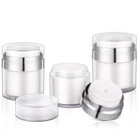 China 15ml 30ml 50ml 100ml Airless Press Cream Bottle Jar PP Plastic Customizable Skincare Packaging for sale
