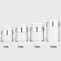 China 15ml 30ml 50ml 100ml Airless Press Cream Bottle Jar PP Plastic Customizable Skincare Packaging for sale