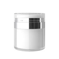 China 15ml 30ml 50ml 100ml Airless Press Cream Bottle Jar PP Plastic Customizable Skincare Packaging for sale