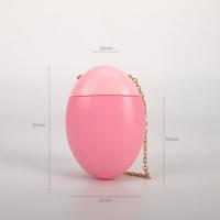 China 50ml Egg-Shaped Sunscreen Bottle with Detachable Gold Chain PP Plastic for sale