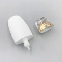 China 50ml Oval Luxury Gold Sunscreen Bottle PP Plastic Custom Cosmetic Packaging for Skincare Lotion for sale