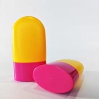China 50ml Sunscreen Isolation Cream Bottle PE Plastic with Screw Cap Custom Color for sale