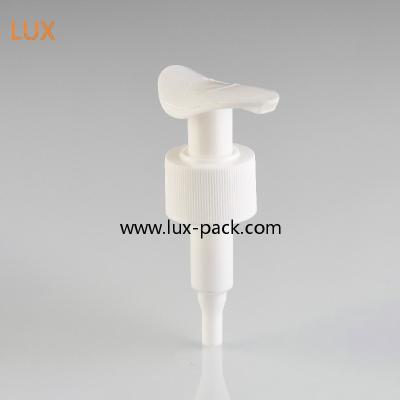 China Leaf Shape Head 24/410 28/410 Plastic Lotion Dispenser Pump for Bottles for sale