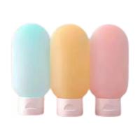 China 50ml Leak Proof Sunscreen Squeeze Bottle Portable Travel Cosmetic Container Custom Color for sale