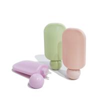 China Wholesale 40ml PET Square Face Hand Cream Bottle with Pump Dispenser Custom Logo for sale