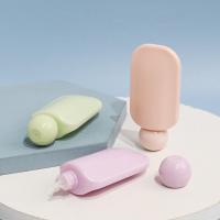 China Wholesale 40ml PET Square Face Hand Cream Bottle with Pump Dispenser Custom Logo for sale