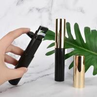 China Empty Mascara Bottle 10ml Gloss Pink Plastic Tube with Silicone Brush Wand for Eyelash Serum Packaging for sale