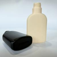 China 28mm 200ml HDPE 33g Empty Plastic Bottle Matte Black Beige for Shampoo Lotion Cosmetic Packaging for sale