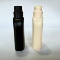 China 28mm 200ml HDPE 33g Empty Plastic Bottle Matte Black Beige for Shampoo Lotion Cosmetic Packaging for sale