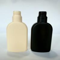 China 28mm 200ml HDPE 33g Empty Plastic Bottle Matte Black Beige for Shampoo Lotion Cosmetic Packaging for sale