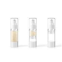 China Pink Clear Airless Vacuum Spray Bottle 15ml 30ml 50ml Refillable Fine Mist Atomizer Portable Travel Cosmetic Container for sale
