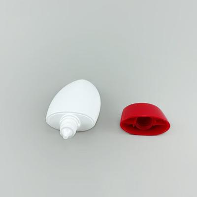 China Oval Egg Shaped Empty Sunscreen Roll On Bottle 50ml White Matte Plastic Refillable Deodorant Container for sale