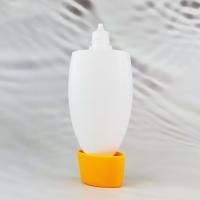 China Oval Egg Shaped Empty Sunscreen Roll On Bottle 50ml White Matte Plastic Refillable Deodorant Container for sale