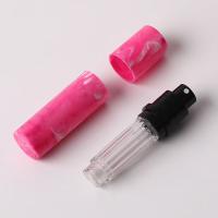 China 5ml Marble Pattern Plastic Bottom Fill Perfume Atomizer Portable Pocket Refillable Travel Fragrance Mist Spray for sale