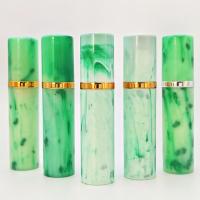 China 5ml Marble Pattern Plastic Bottom Fill Perfume Atomizer Portable Pocket Refillable Travel Fragrance Mist Spray for sale