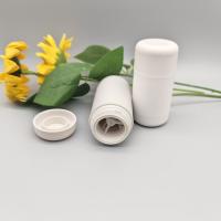 China 15g 30g 50g 75g PP Matte Two-Tone Twist up Stick Container Empty Rotatable Plastic Tube for Deodorant for sale