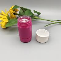 China 15g 30g 50g 75g PP Matte Two-Tone Twist up Stick Container Empty Rotatable Plastic Tube for Deodorant for sale