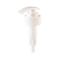 China 32/410 Lotion Pump Dispenser White Ribbed Plastic Liquid Pump for Shampoo and Body Wash Bottle Professional Cosmetic Packaging for sale