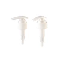 China 32/410 Lotion Pump Dispenser White Ribbed Plastic Liquid Pump for Shampoo and Body Wash Bottle Professional Cosmetic Packaging for sale
