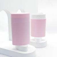 China 40g Flat Oblong Top Fill Deodorant Stick Container PP Plastic Top loading Replaceable for sale