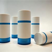 China New Design 35g 50g 75g PP Double Shell Body Fragrance Deodorant Balm Stick Container for sale