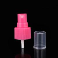 China 24/410 Ribbed Screw on Fine Mist Spray Pump Plastic Atomizer Nozzle With Clear Over Cap for Cosmetic Bottle for sale