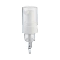 China 30mm Plastic Foam Pump With Clear Transparent Cap 30 Tooth Screw Foaming Dispenser Pump for Facial Cleanser Hand Soap for sale