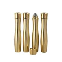 China Luxury Gold 10/15ml Stainless Steel Pump Bottle Refillable Non-Spill Easy Open for Perfume  Liquid for sale