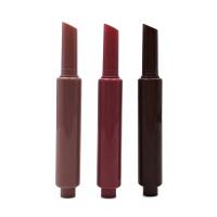 China 2.4g Press Lipstick Tube Empty Push up Plastic Lip Balm Container Glossy Color Cosmetic Lipstick Packaging Tube for sale