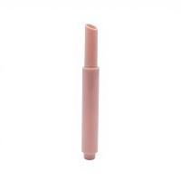 China Oblique Tip Push Lipstick Tube 2.4g Glossy Plastic Empty Angled Lip Balm Container Cosmetic Lip Packaging for sale