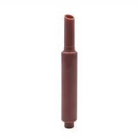 China Oblique Tip Push Lipstick Tube 2.4g Glossy Plastic Empty Angled Lip Balm Container Cosmetic Lip Packaging for sale