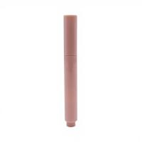 China Oblique Tip Push Lipstick Tube 2.4g Glossy Plastic Empty Angled Lip Balm Container Cosmetic Lip Packaging for sale