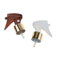 China 24/410 28/410 Electroplated Aluminum Collar Trigger Sprayer Plastic Trigger Spray Nozzle for Packaging for sale
