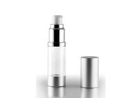 China 15ml Silver Airless Cosmetic Bottles - Slender Style Cream Packaging SACB-02 Model AS Material for sale