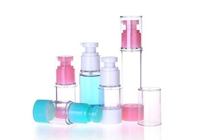 China 15ml Airless Cosmetic Bottle with Pump Travel Size Lotion Dispenser for sale