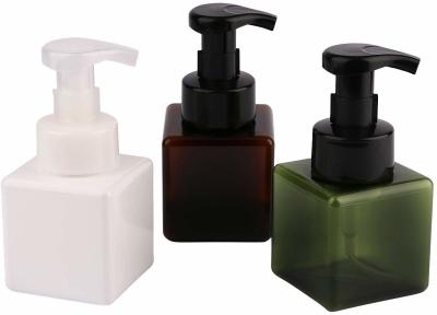 China 250ml PETG Foam Pump Dispenser Bottle for Shampoo & Shower Gel - White/Brown/Green Colors for sale