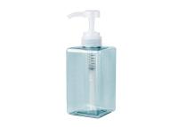 China 450ml Blue PETG Refillable Cosmetic Pump Bottles with Transparent Lotion Dispenser - SCPB-05 Model for sale