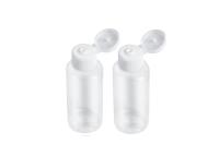China 100ml Transparent PET Hand Cream Dispenser Bottle with White Ribbed Cap - Refillable Long Life Container for sale